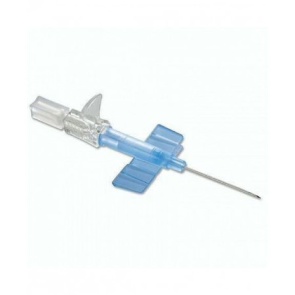 Ago Cannula 2Vie G22 Con Alette Blu
